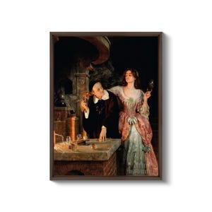 John Collier : the Laboratory (1895) Canvas Gallery Wrapped or Framed ...