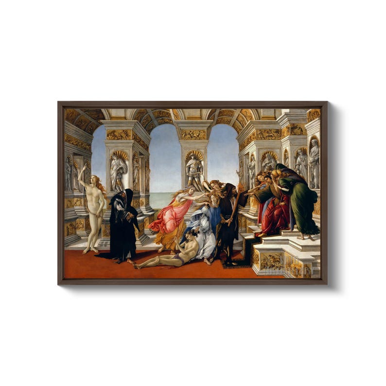 Sandro Botticelli : the Calumny of Apelles (1494-95) Canvas Gallery ...