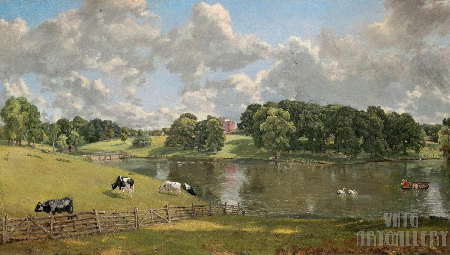 John Constable : Wivenhoe Park Essex (1816) Canvas Gallery Wrapped or ...