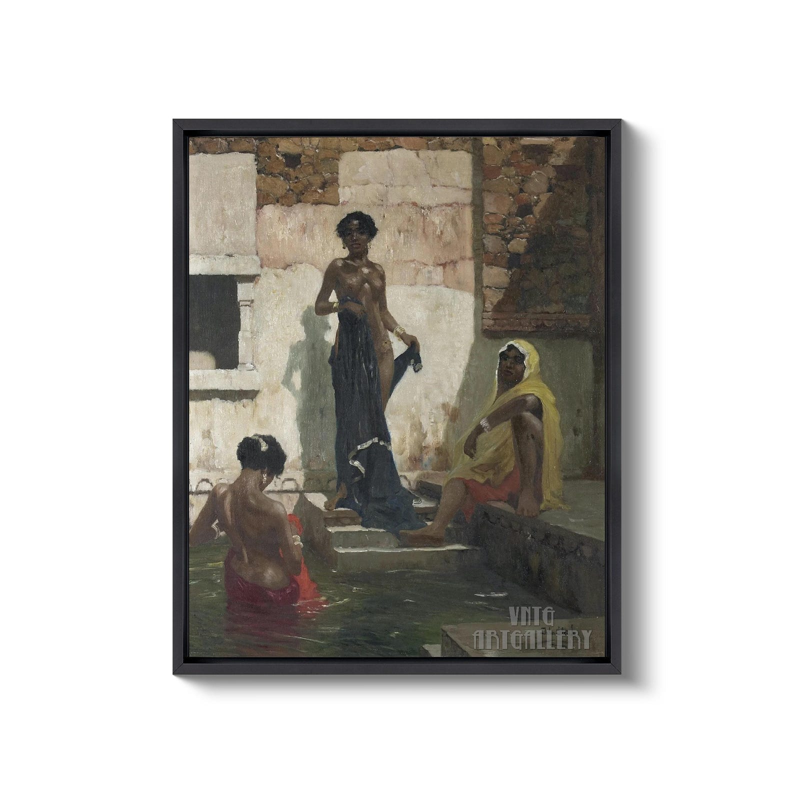 John Gleich : at the Baths (unknown Date) Canvas Gallery Wrapped or ...