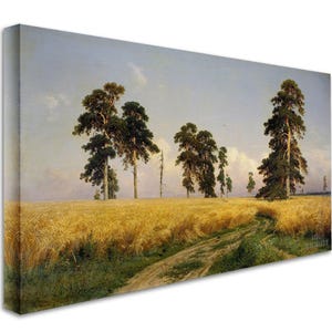 Ivan Shishkin : Rye (1878) Canvas Gallery Wrapped or Framed Giclee Wall ...