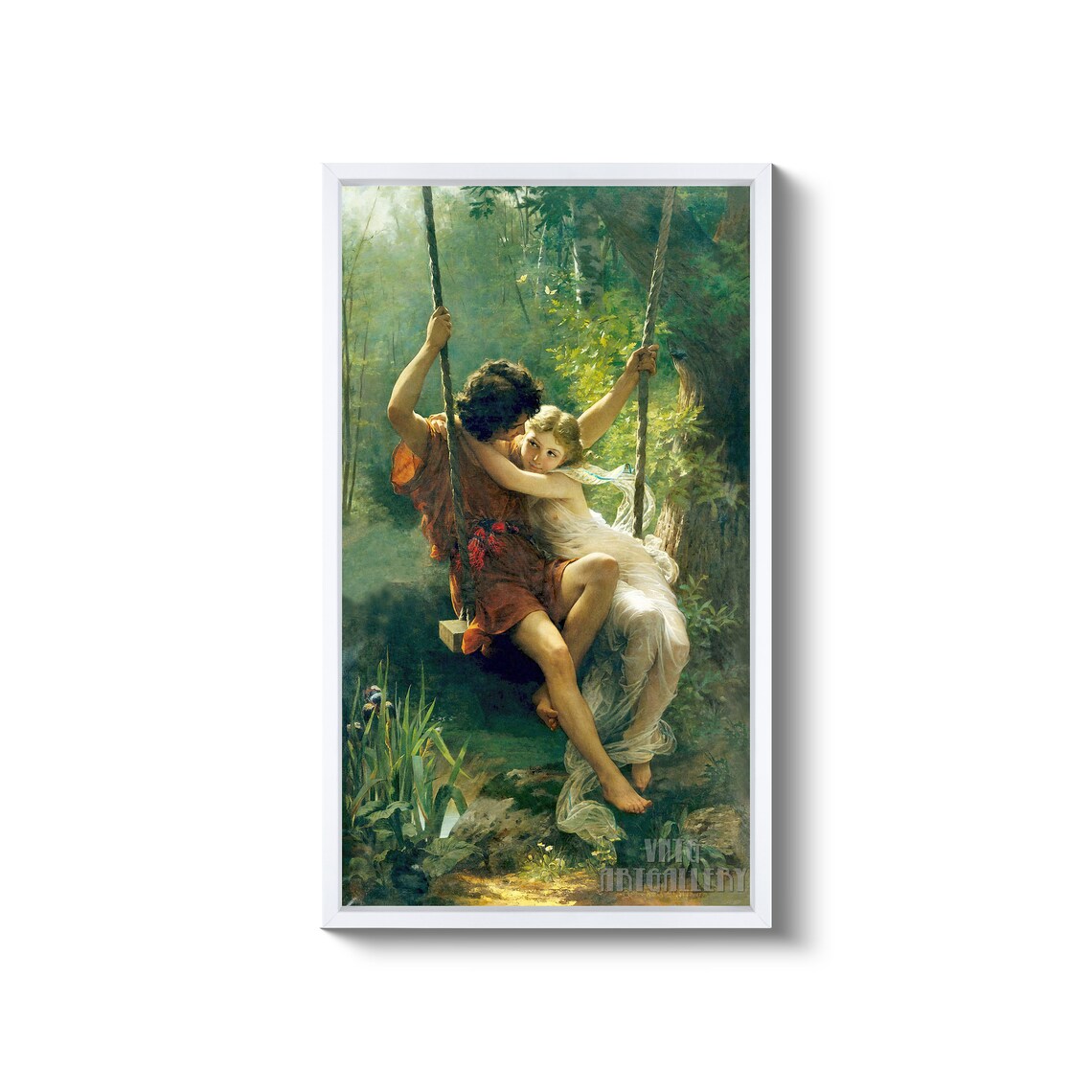 Pierre Auguste Cot : Springtime 1873 Canvas Gallery Wrapped - Etsy