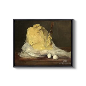 Antoine Vollon : Mound of Butter (1875) Canvas Gallery Wrapped or ...
