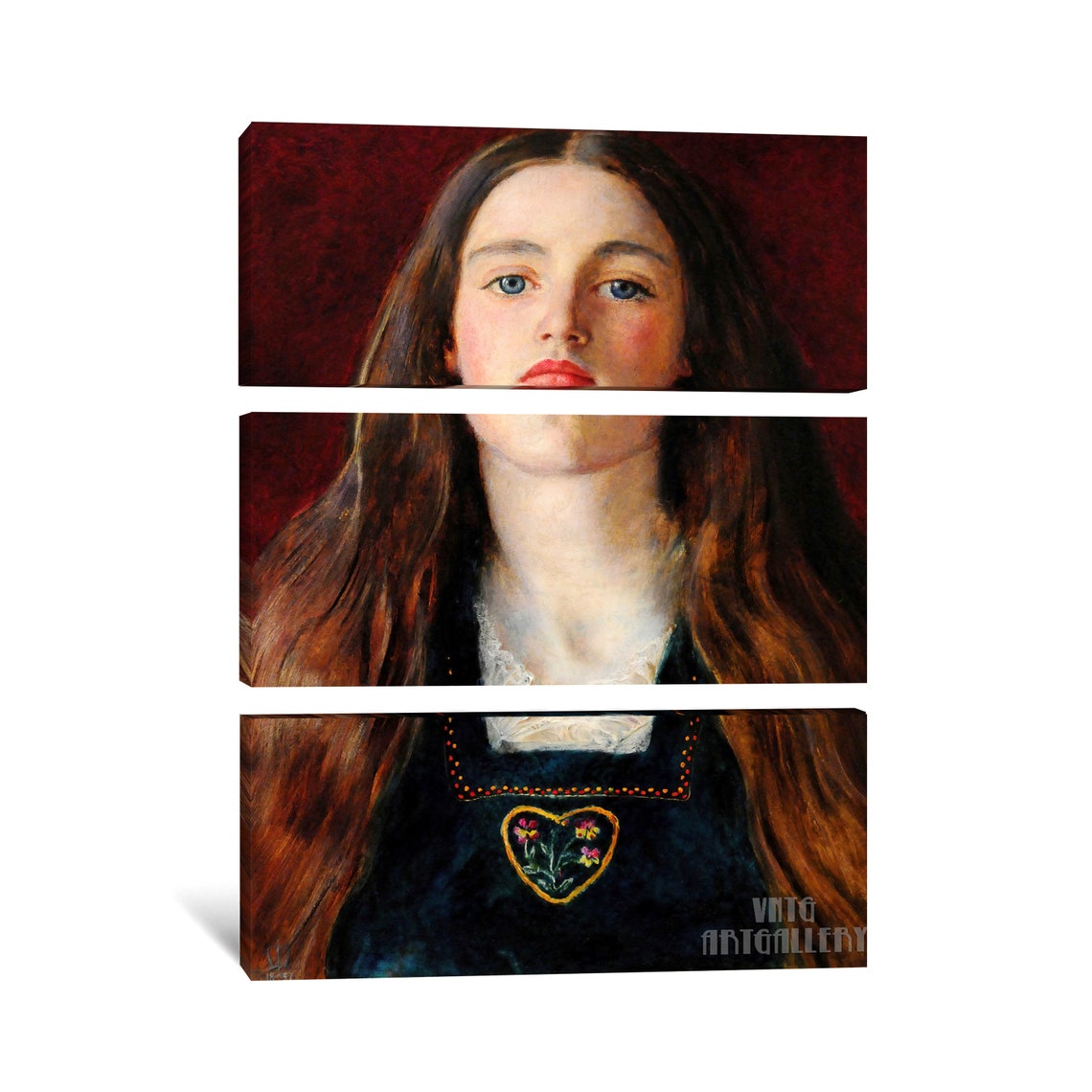 John Everett Millais : Portrait of Sophie Gray 1857 Canvas - Etsy
