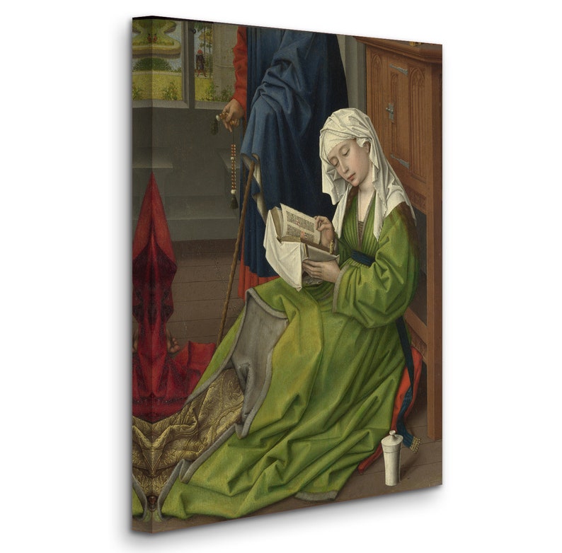 Rogier van der Weyden : The Magdalen Reading 1438 Canvas | Etsy