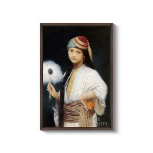 Jules Lefebvre : the Feathered Fan 1884 Canvas Gallery Wrapped Giclee ...