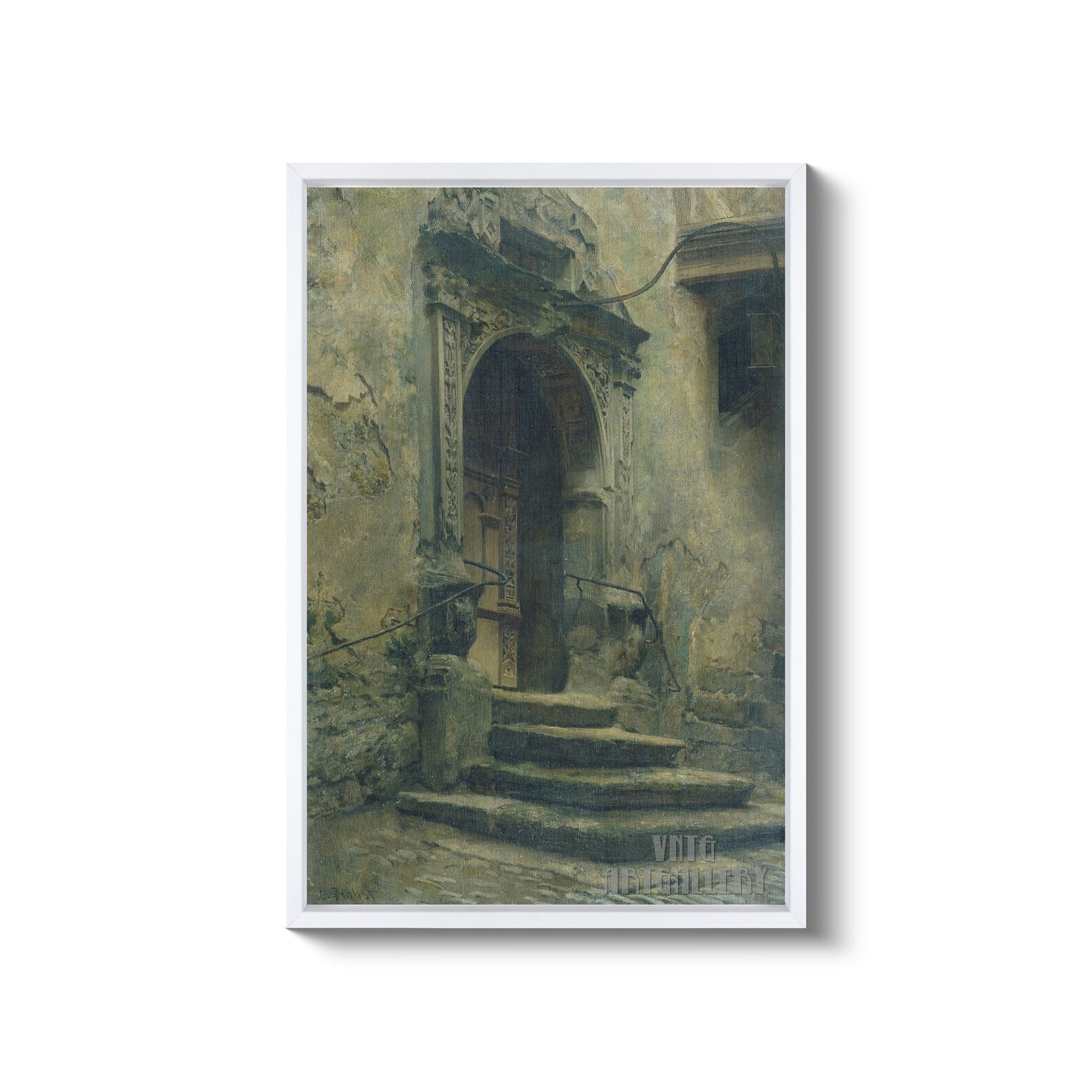 Carl Probst : Rathaus in Rothenburg date Unknown Canvas - Etsy