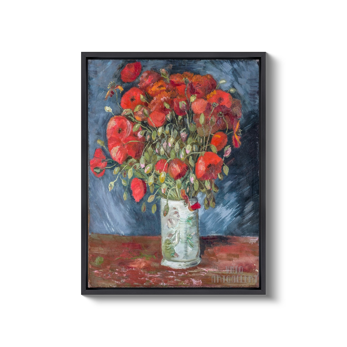 Vincent Van Gogh : Vase With Red Poppies 1886 Canvas Gallery - Etsy