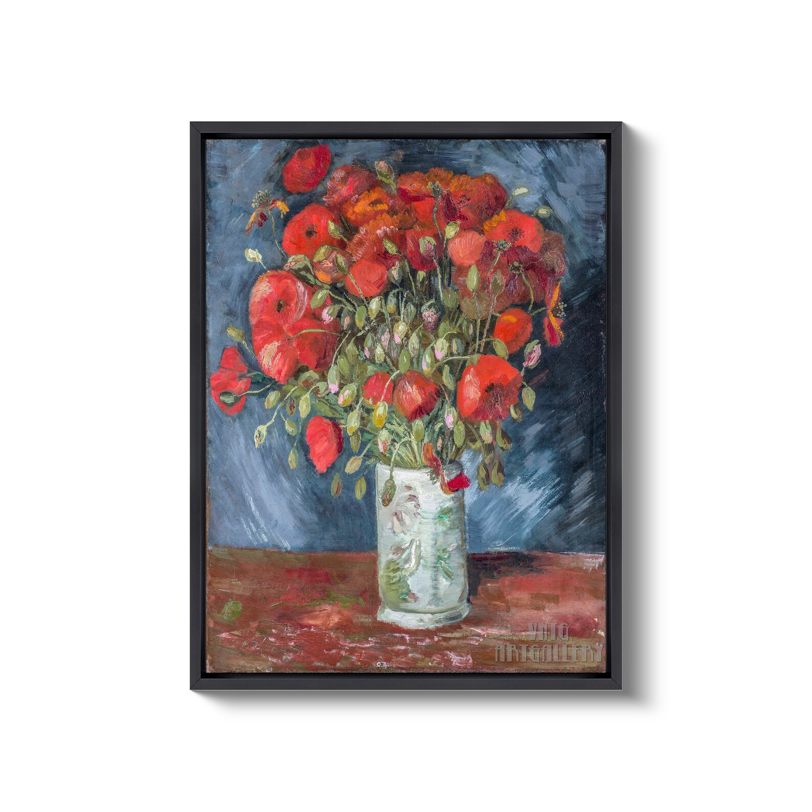Vincent Van Gogh : Vase With Red Poppies 1886 Canvas Gallery - Etsy