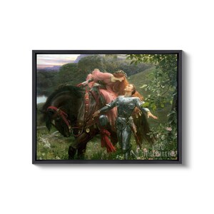 Sir Frank Dicksee : La Belle Dame Sans Merci Art Print (1902) Canvas ...