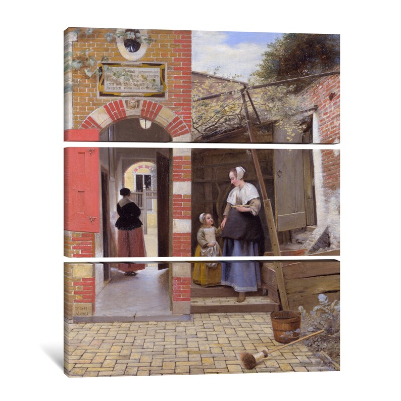Pieter De Hooch : the Courtyard of a House in Delft 1658 - Etsy