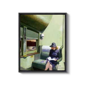 Edward Hopper : Compartment C Car 193 1938 Canvas Gallery Wrapped or ...