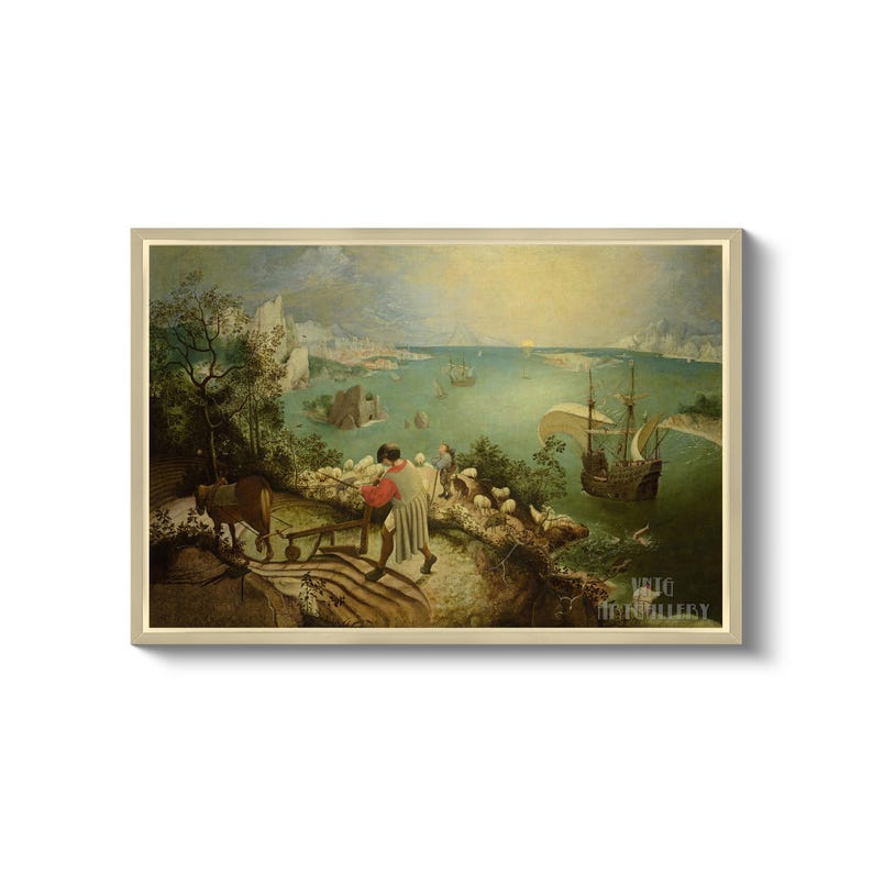 Pieter Bruegel the Elder : Landscape With the Fall of Icarus (1558 ...