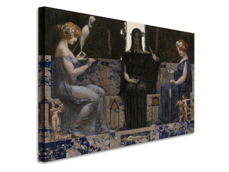Alexander Rothaug : the Three Fates 1910 Canvas Gallery - Etsy