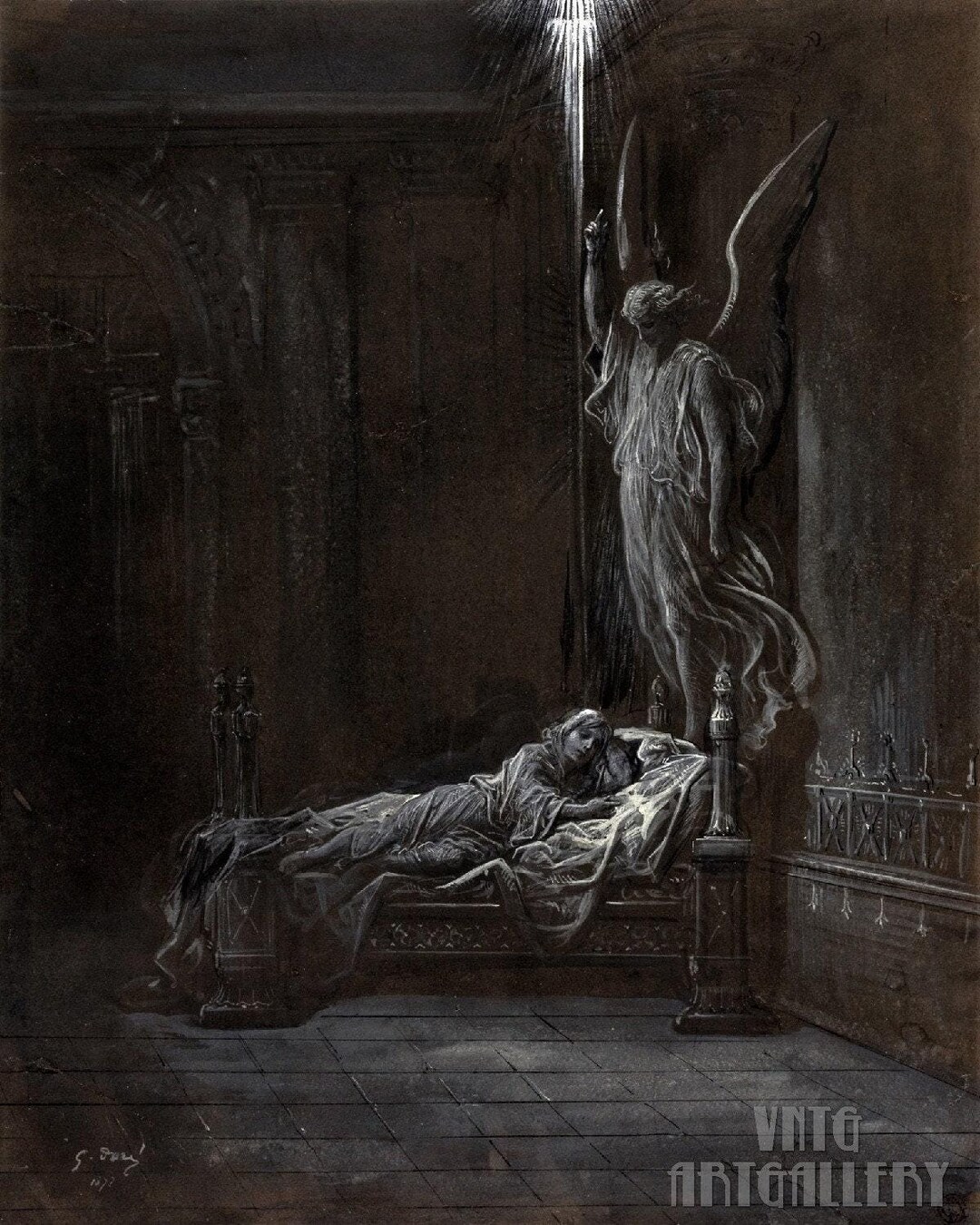 Gustave Doré : the Calling of Samuel (1877) Gallery Wrapped or Framed ...