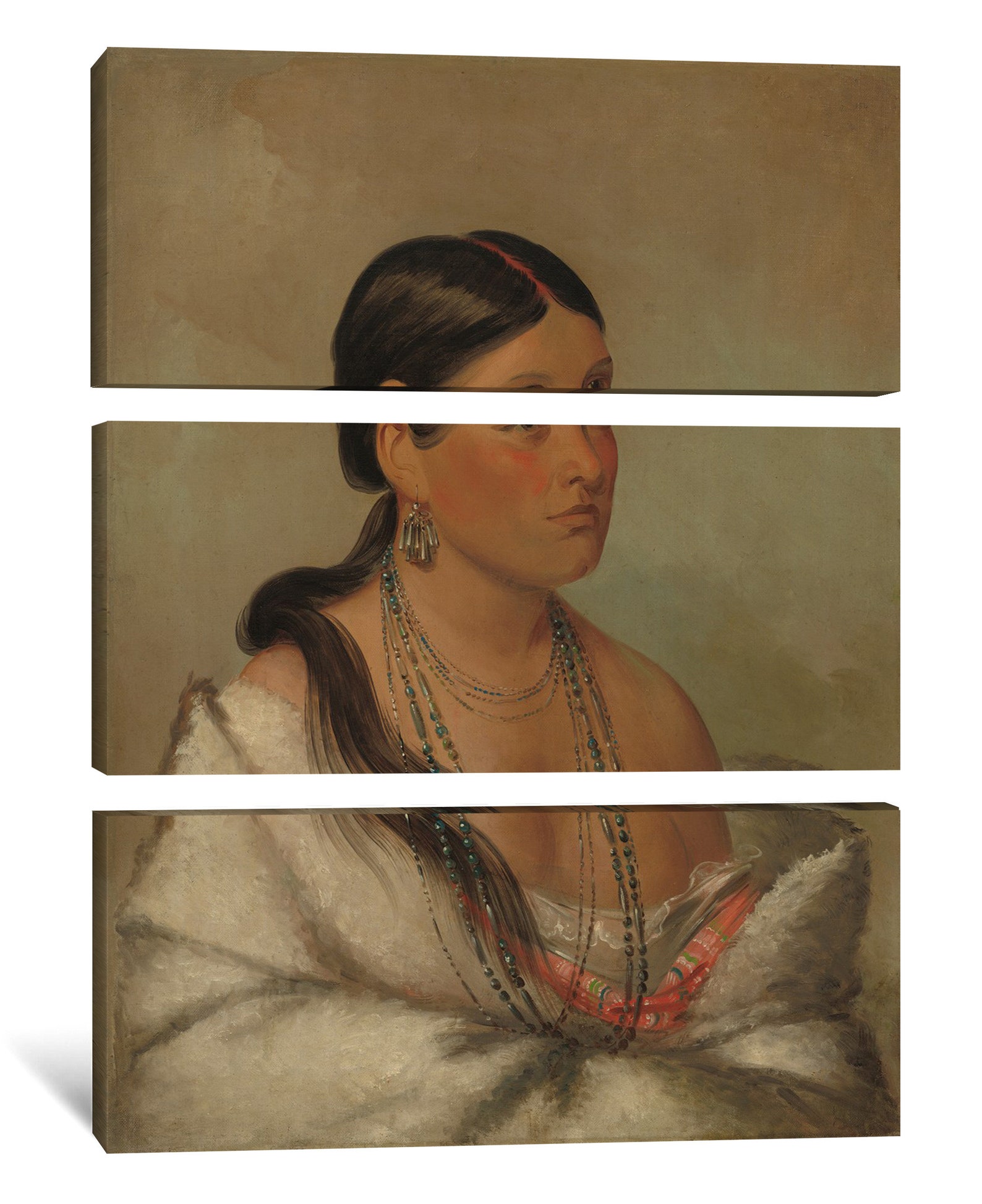 George Catlin : the Female Eagle 1830 Canvas Gallery Wrapped - Etsy