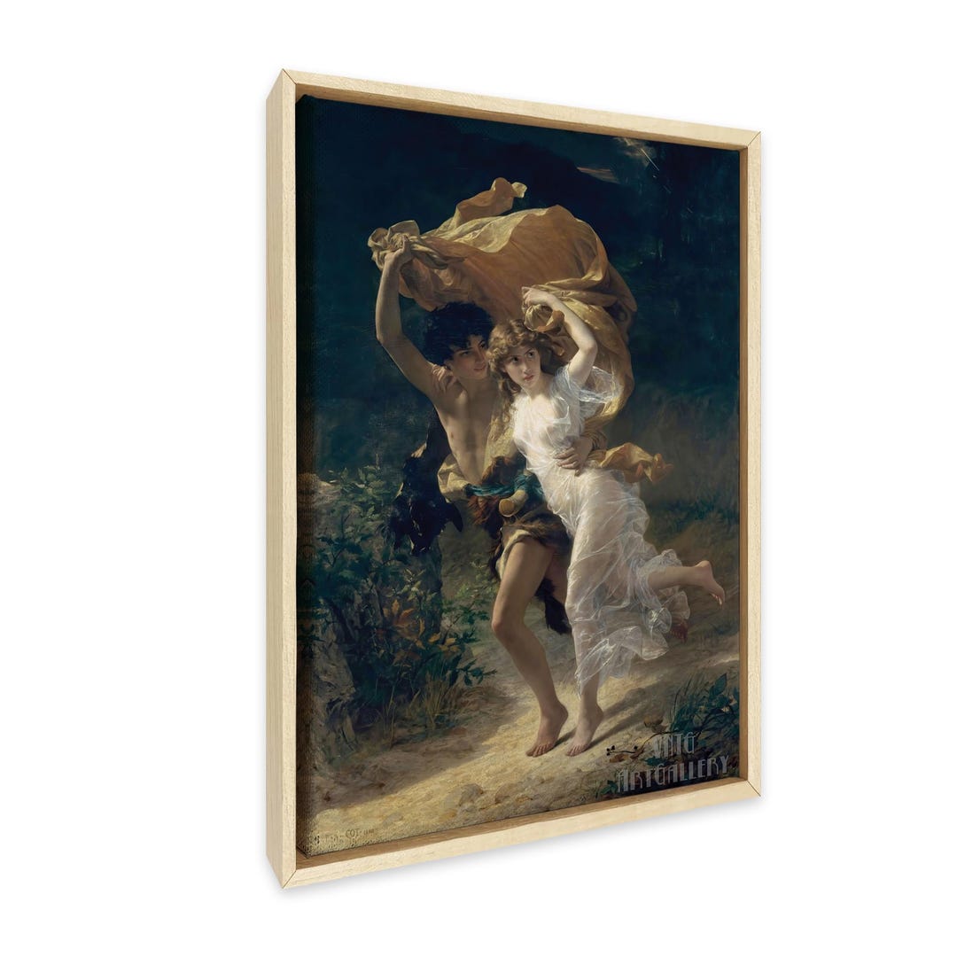 Pierre Auguste Cot : the Storm 1880 Canvas Gallery Wrapped or Framed ...