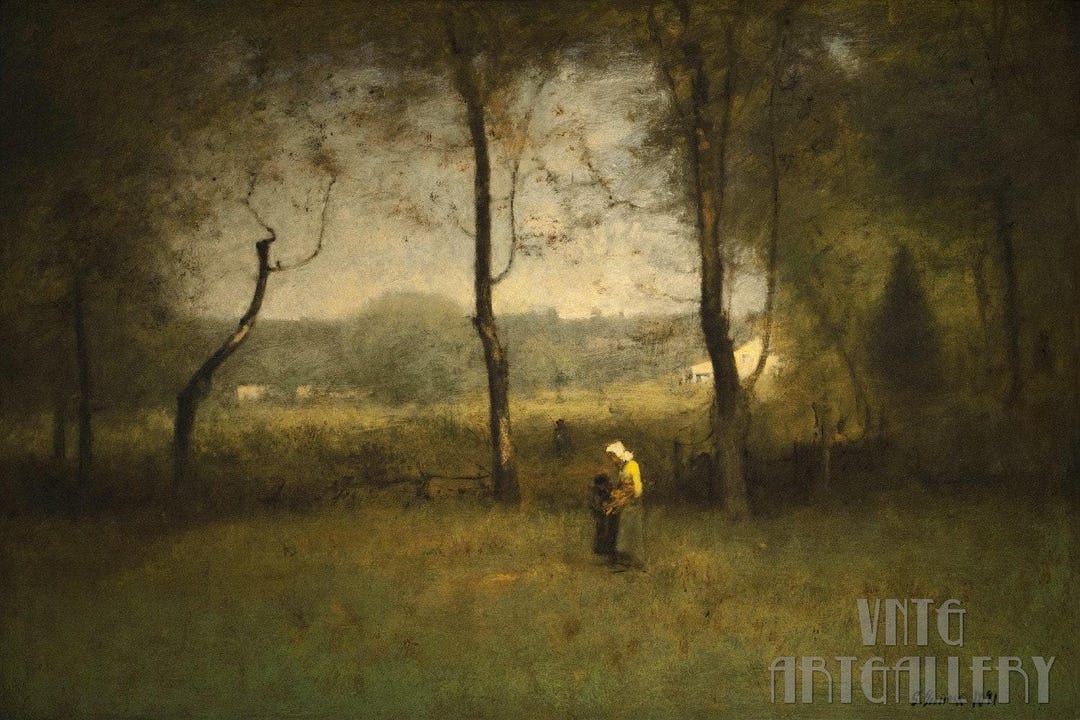 George Inness : an Autumn Afternoon (1891) Canvas Gallery Wrapped or ...