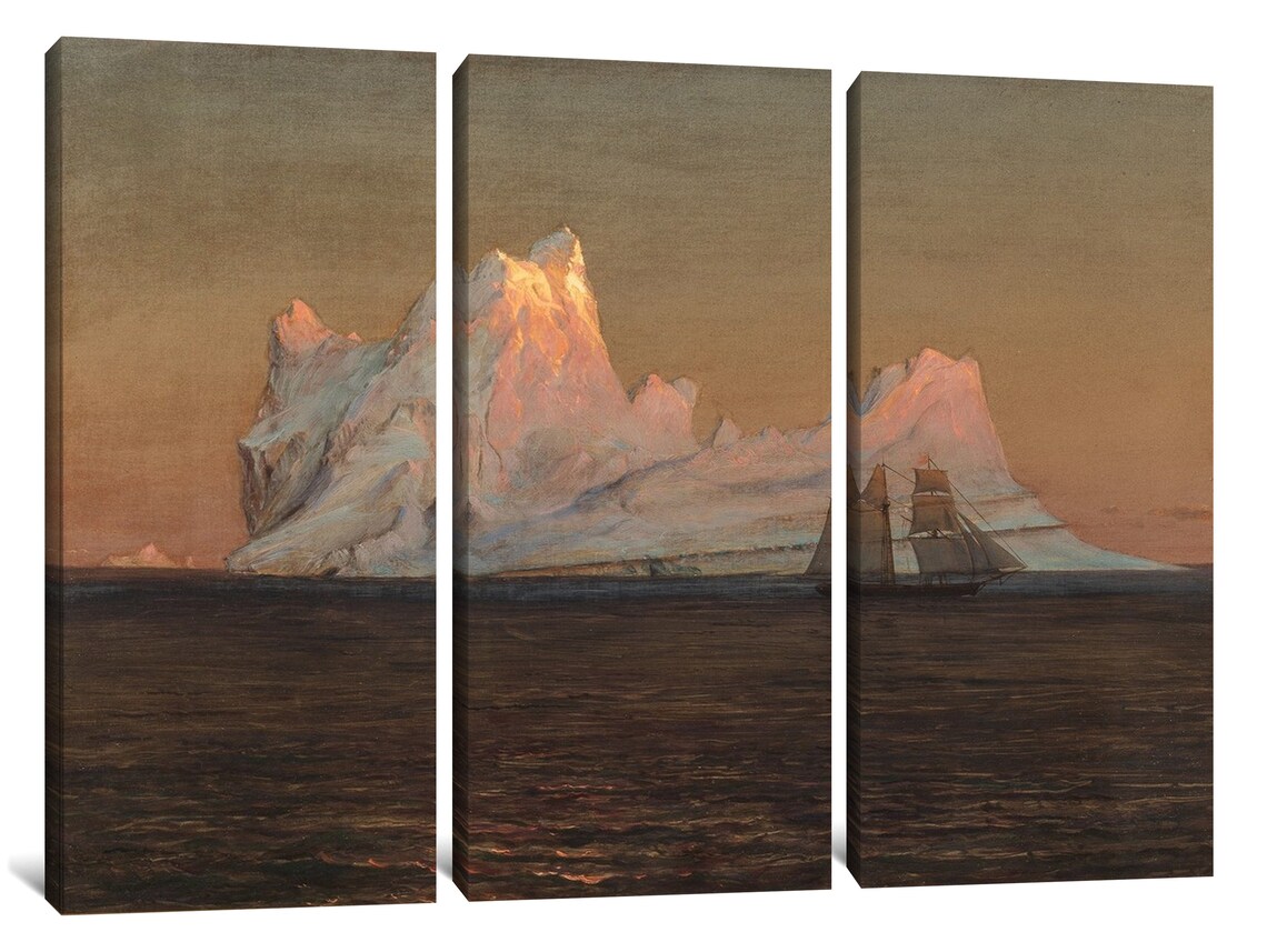 Frederic Edwin Church the Iceberg 1875 Canvas Gallery | Etsy