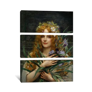 Georges Roussin : Ophelia (19th and 20th Century) Canvas Gallery ...