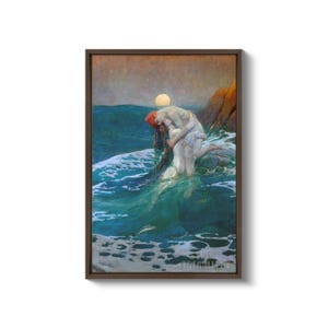 Howard Pyle : the Mermaid (1910) Canvas Gallery Wrapped Giclee Wall Art ...