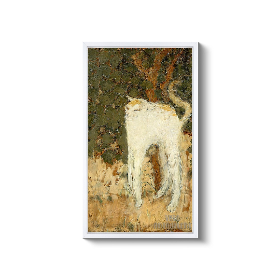 Pierre Bonnard : the White Cat Le Chat Blanc (1894) Canvas Gallery ...