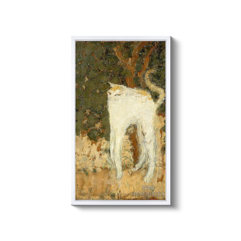 Pierre Bonnard : the White Cat Le Chat Blanc (1894) Canvas Gallery ...