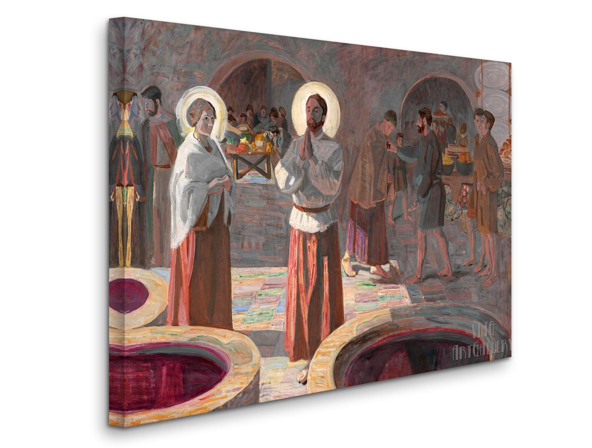 Niels Larsen Stevns : the Wedding at Cana (1915) Canvas Gallery Wrapped ...