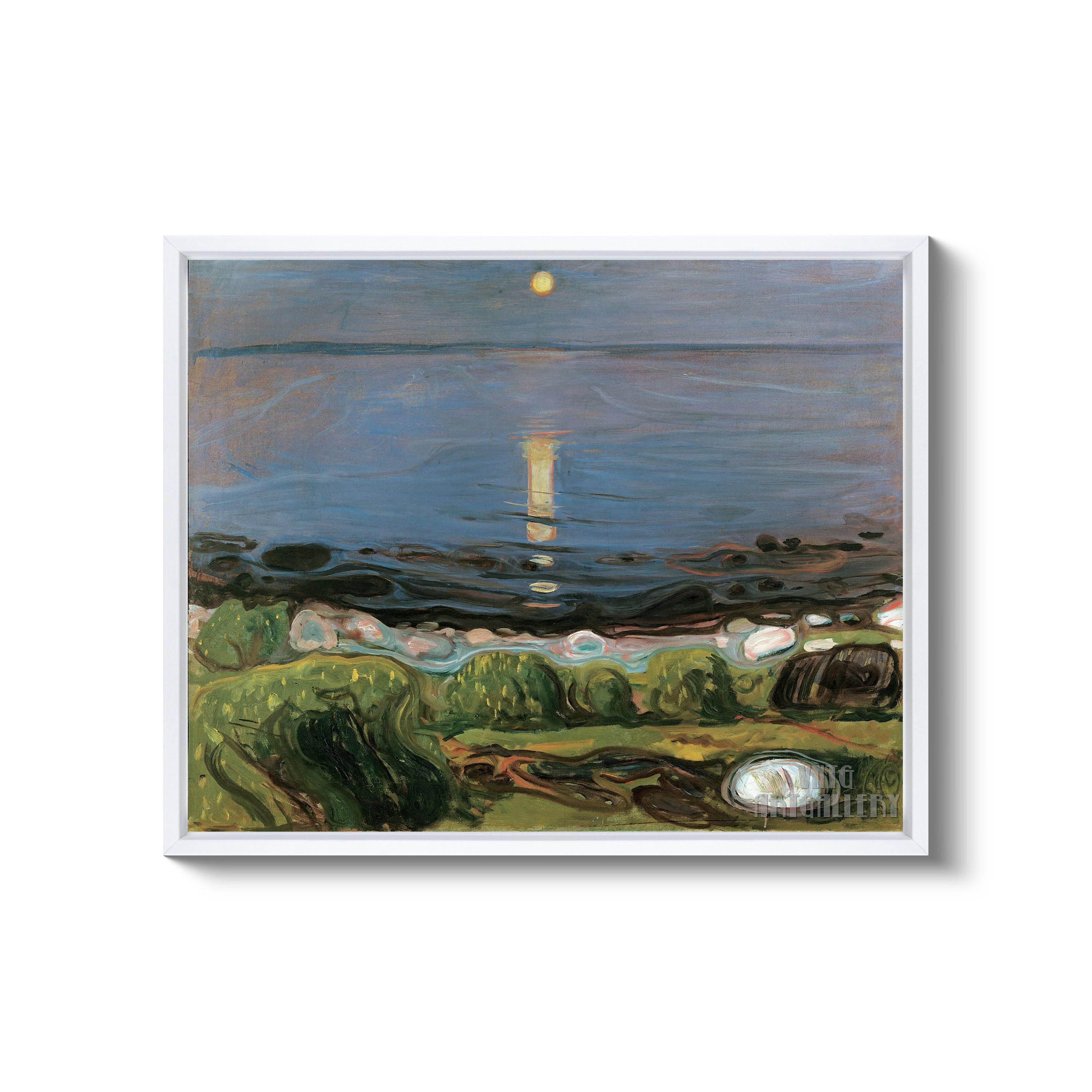 Edvard Munch - Summer Night by the Beach (1902-03) Canvas Gallery ...