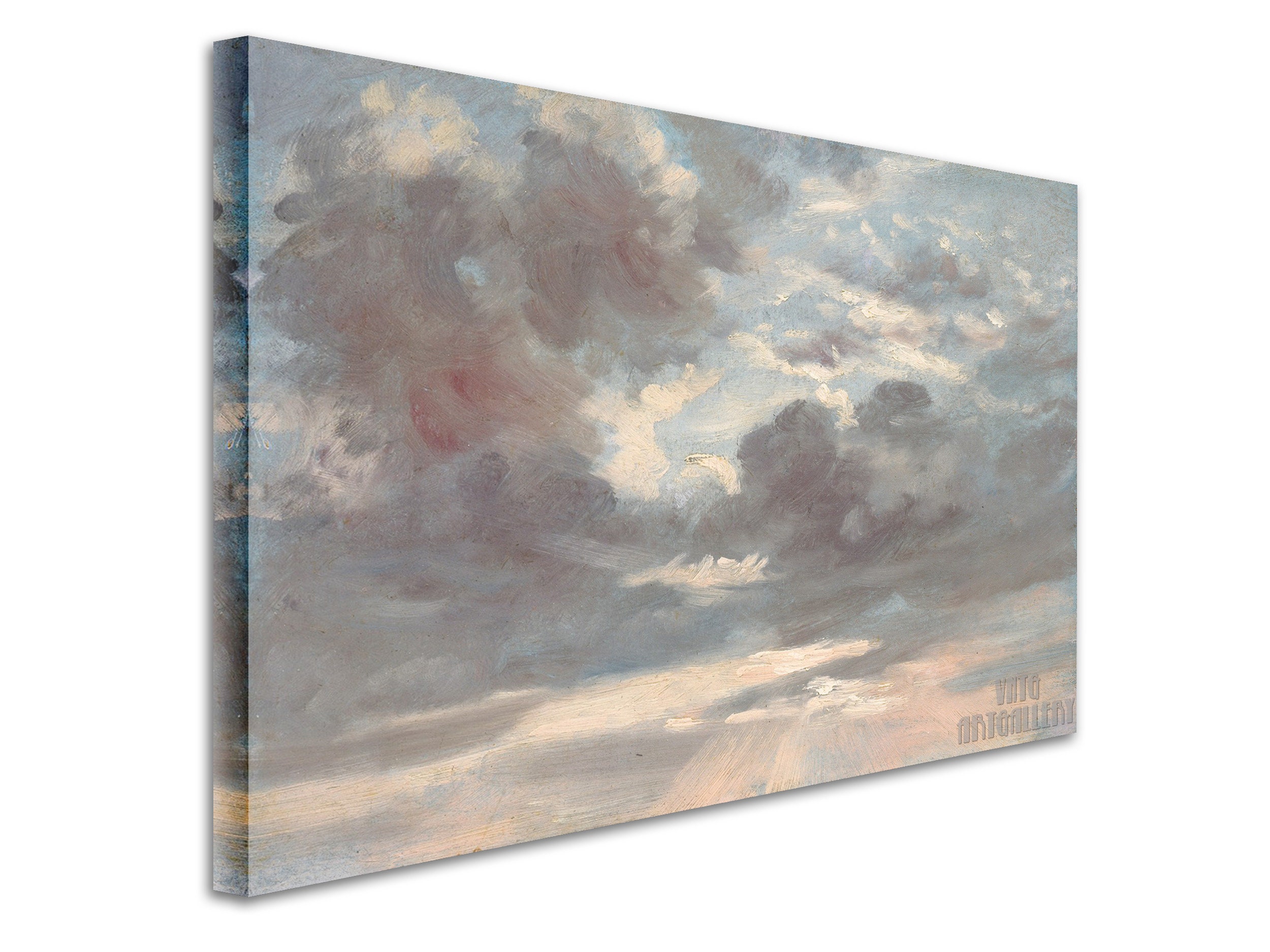 John Constable : Cloud Study Stormy Sunset (1821-22) Canvas Gallery Wrapped or Framed Giclee ...