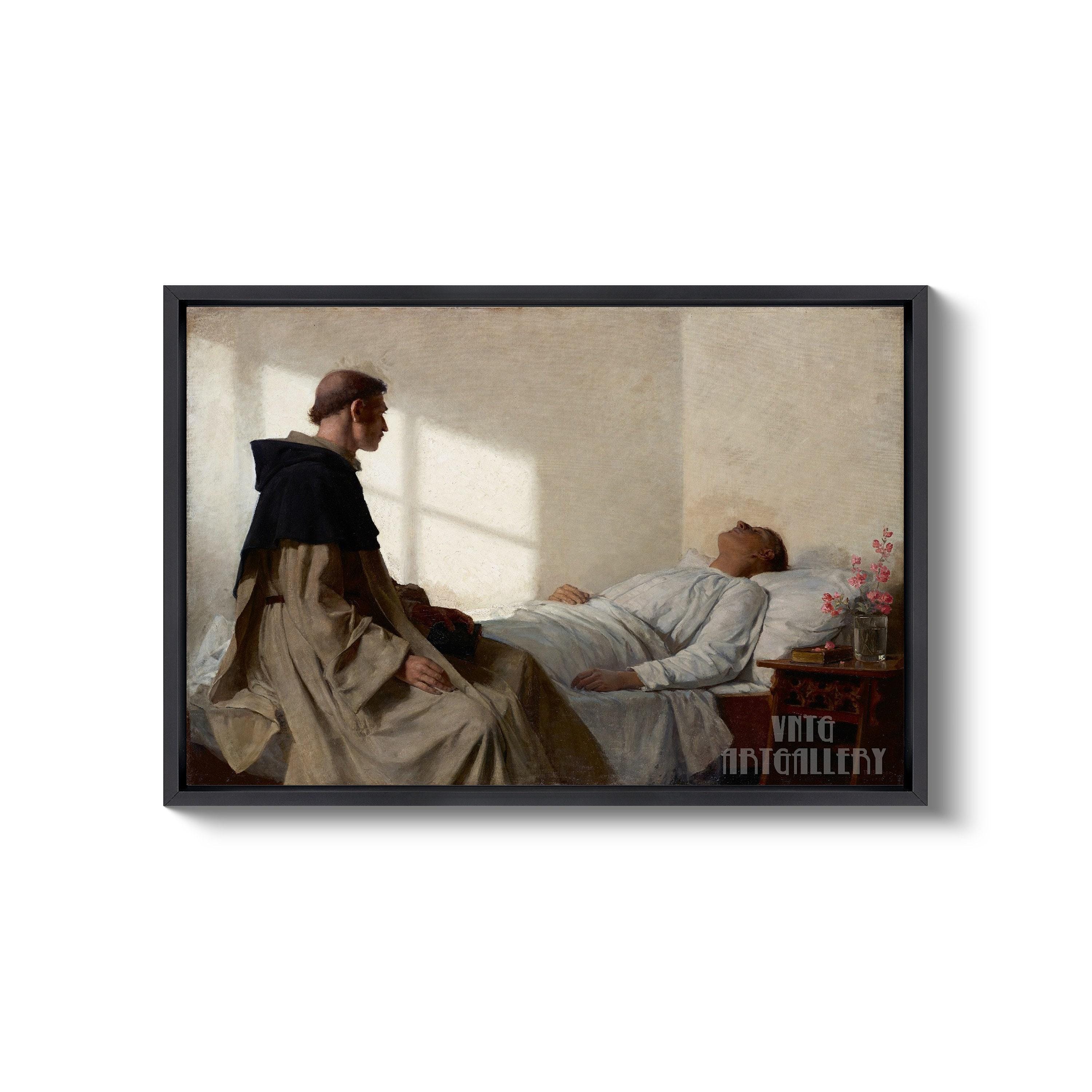 Rudolf Bacher : Erlöst Redeemed (1886) Canvas Gallery Wrapped or Framed ...