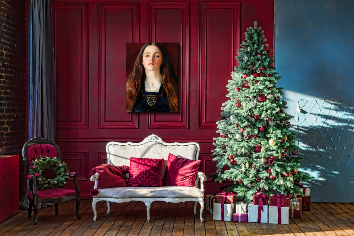 John Everett Millais : Portrait of Sophie Gray 1857 Canvas - Etsy