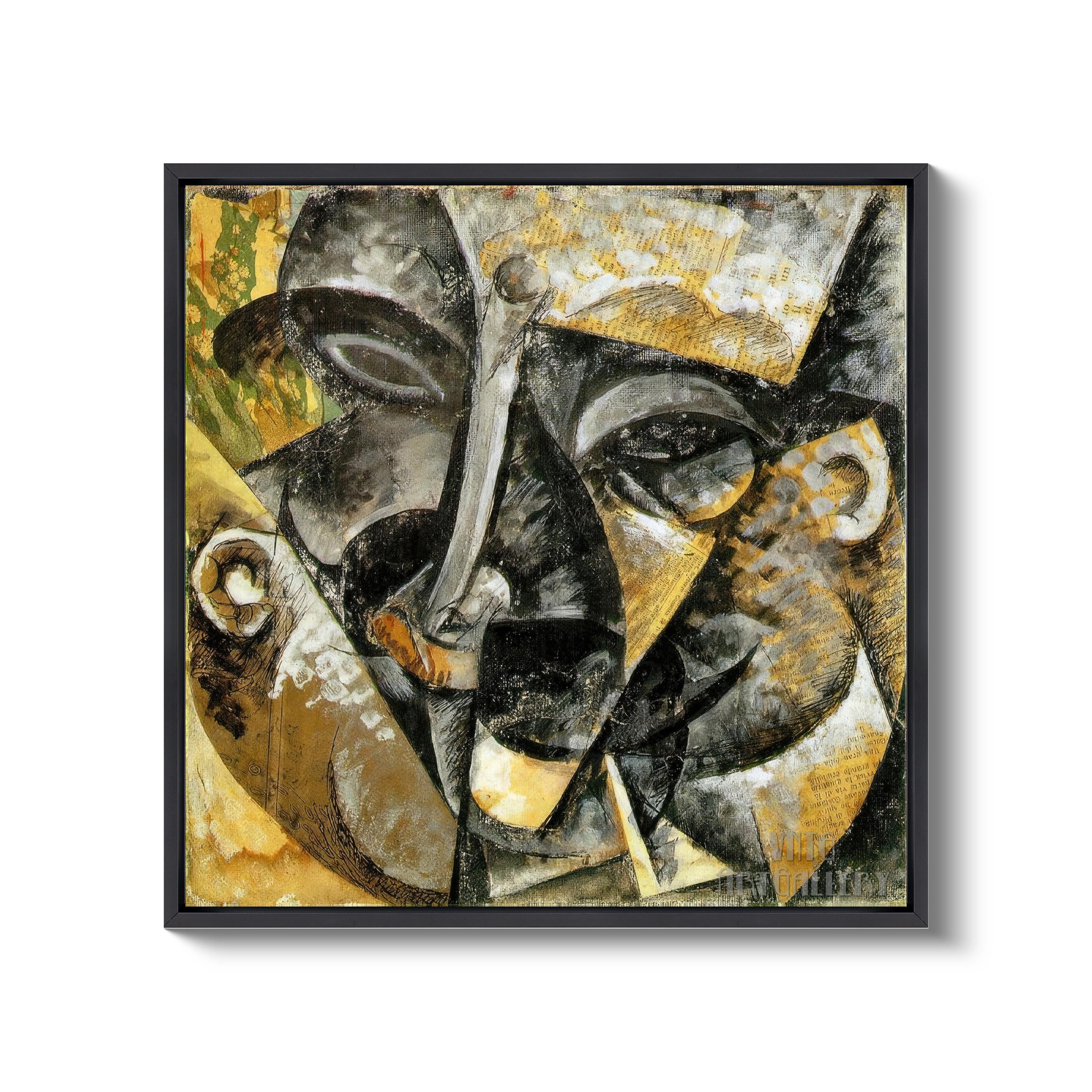 Umberto Boccioni : Dynamism of a Man's Head (1913) Canvas Gallery ...