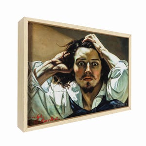 Gustave Courbet : the Desperate Man 1844 Canvas Gallery Wrapped or ...