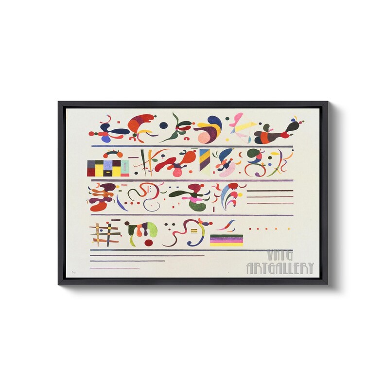 Wassily Kandinsky : Succession (1935) Canvas Gallery Wrapped or Framed ...