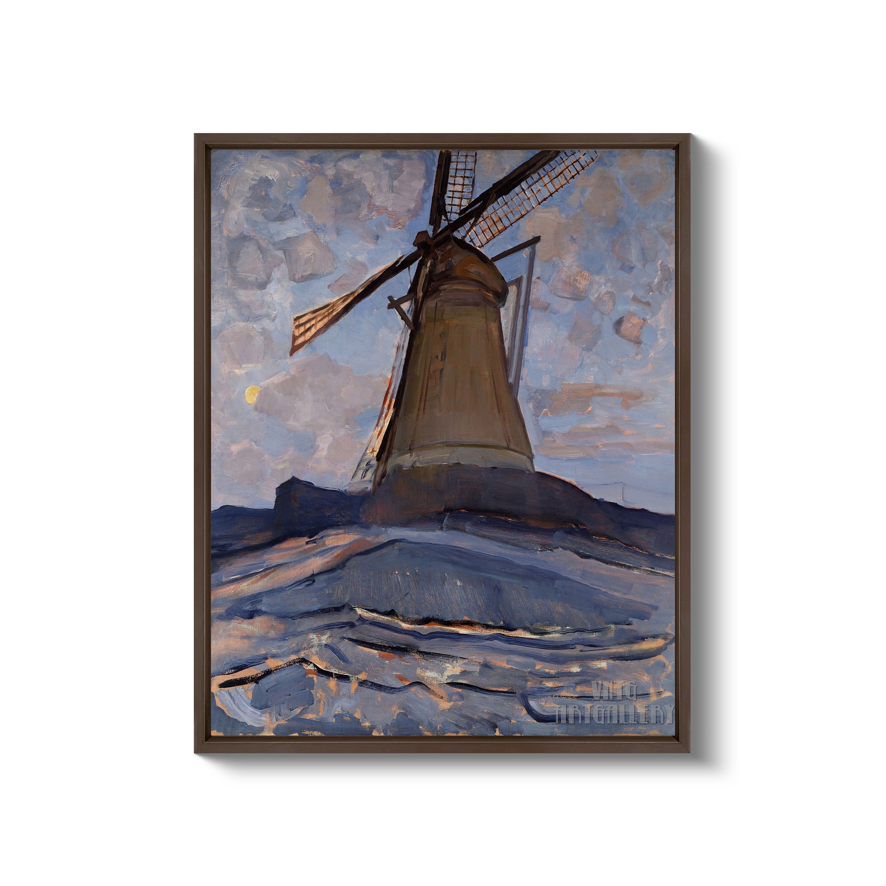 Piet Mondriaan : Windmill 1917 Canvas Gallery Wrapped or - Etsy