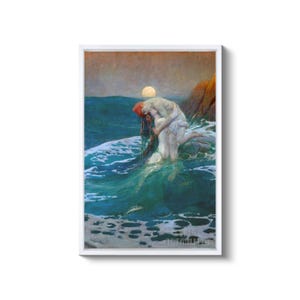 Howard Pyle : the Mermaid (1910) Canvas Gallery Wrapped Giclee Wall Art ...