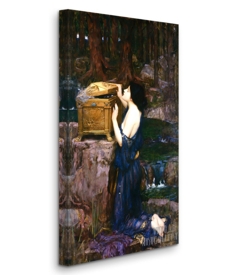John William Waterhouse : Pandora 1896 Canvas Gallery - Etsy