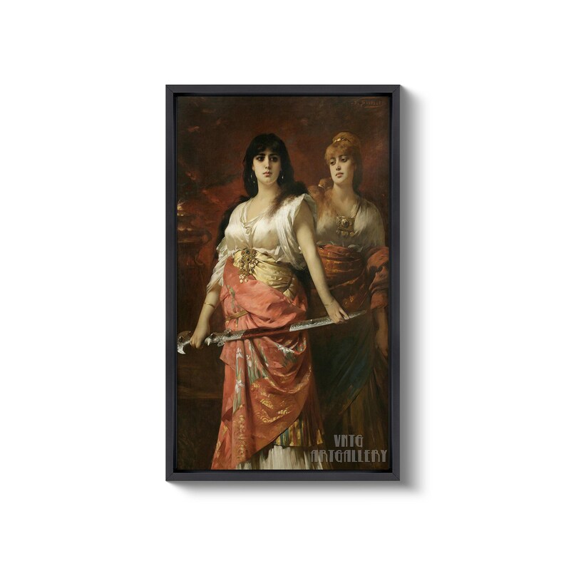 Nathaniel Sichel : Judith (c. 1870) Canvas Gallery Wrapped or Framed ...