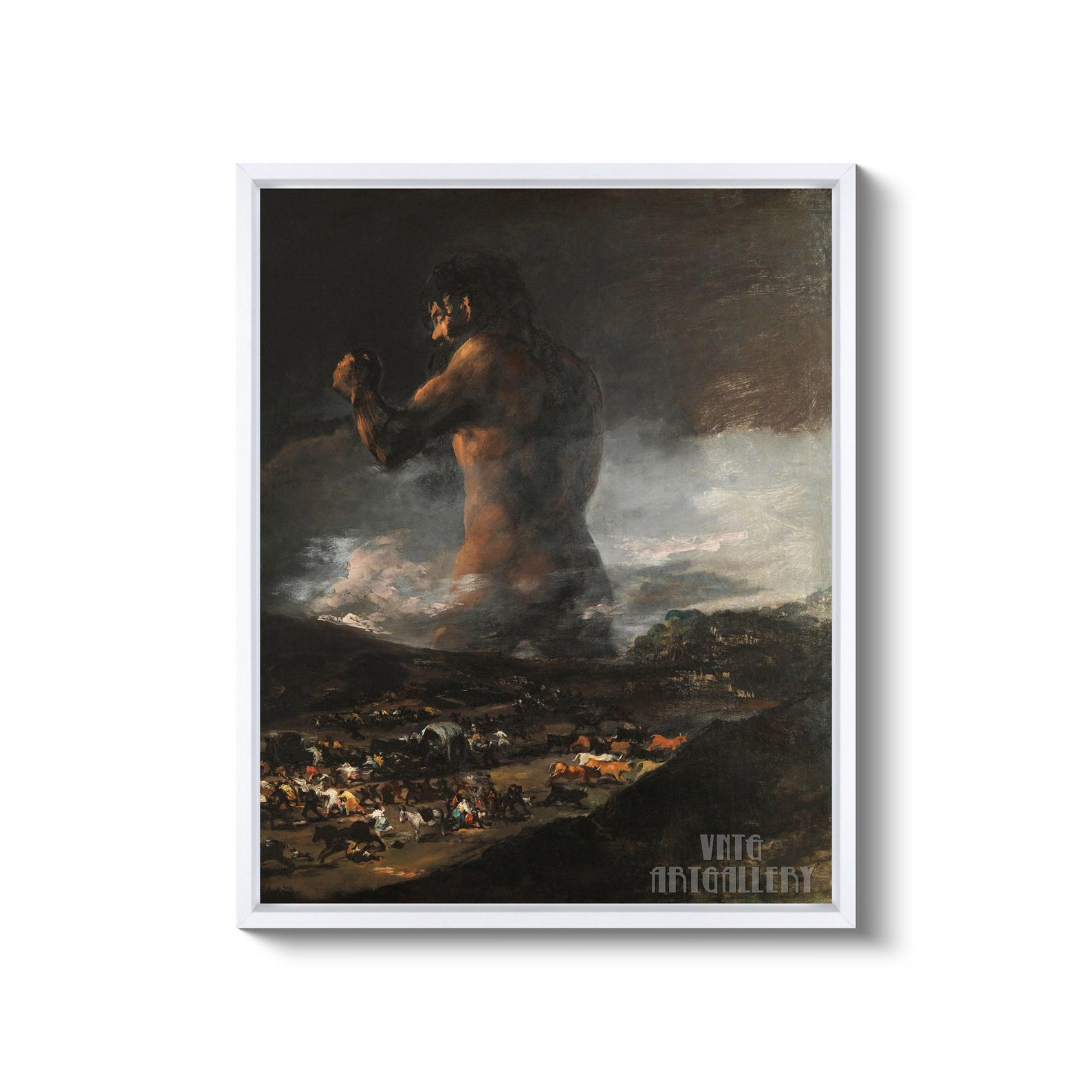 Francisco Goya & Asensio Julià : the Colossus (1812) Canvas Gallery ...