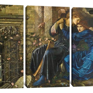 Edward Burne-jones : Love Among the Ruins (first Version) (1870) Canvas ...