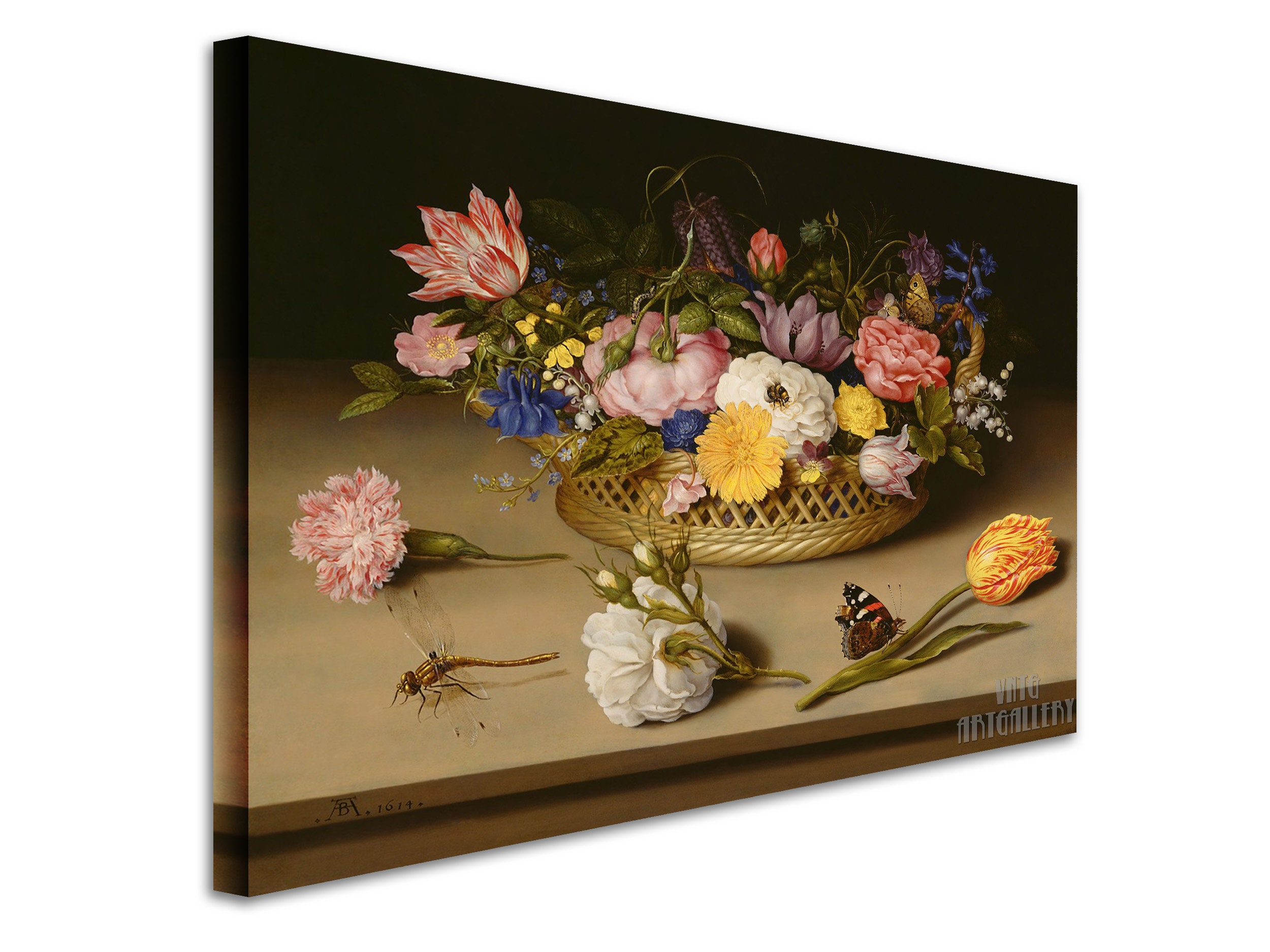 Ambrosius Bosschaert the Elder : Flower Still Life 1614 - Etsy