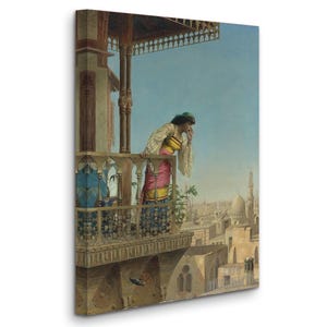 Théodore Jacques Ralli : on the Balcony, Cairo (1880) Canvas Gallery ...