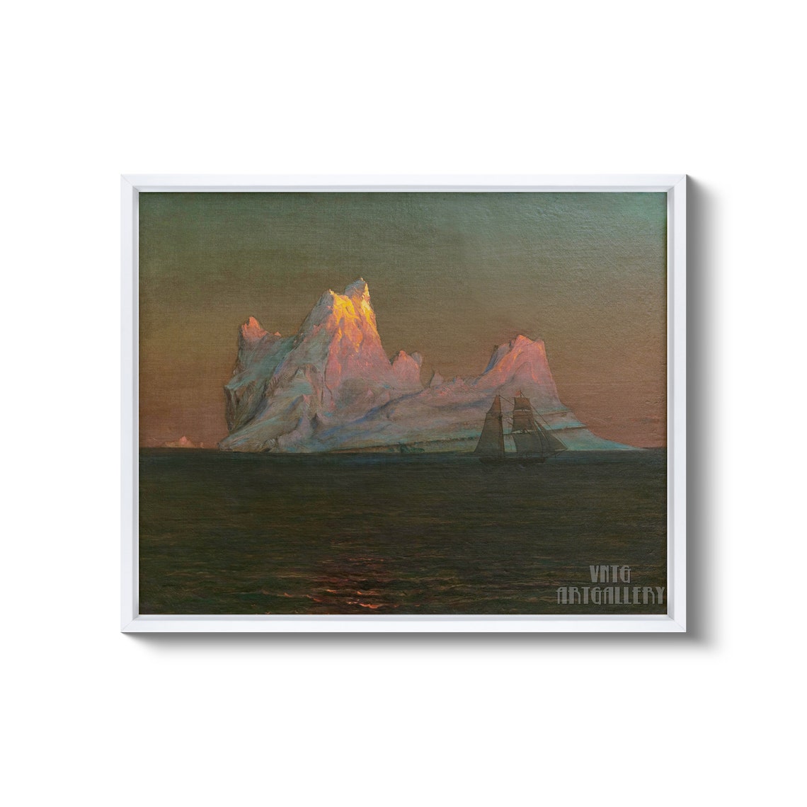Frederic Edwin Church : the Iceberg 1875 Canvas Gallery - Etsy
