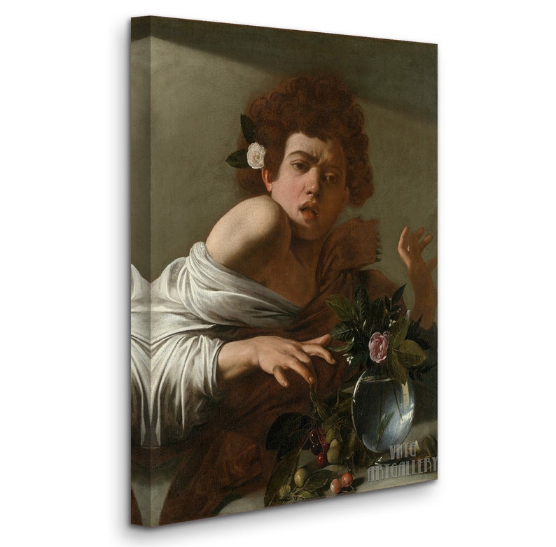 Caravaggio : Boy Bitten by a Lizard 1594 Canvas Gallery - Etsy