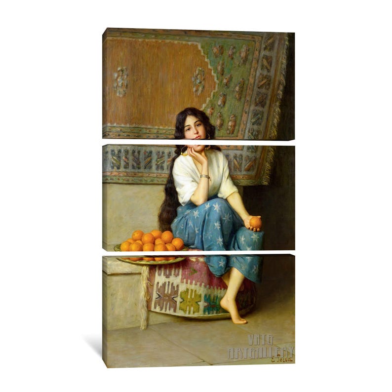 Enrique Serra Auque (1859 - 1918) - the Orange Seller Canvas Gallery ...