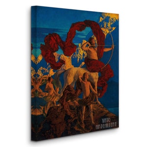 Maxfield Parrish : Jason and His Teacher 1909 Canvas Gallery Wrapped or ...