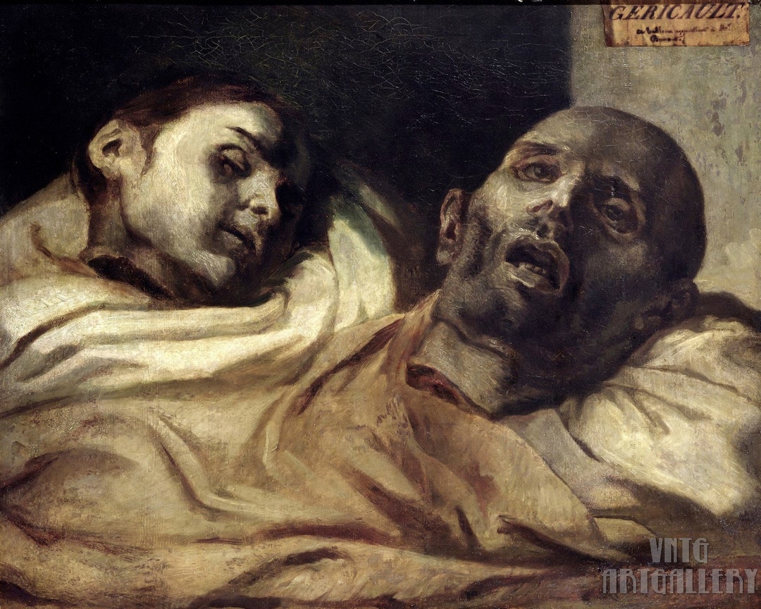 Théodore Géricault : Heads of Torture Victims 1820 Canvas Gallery ...
