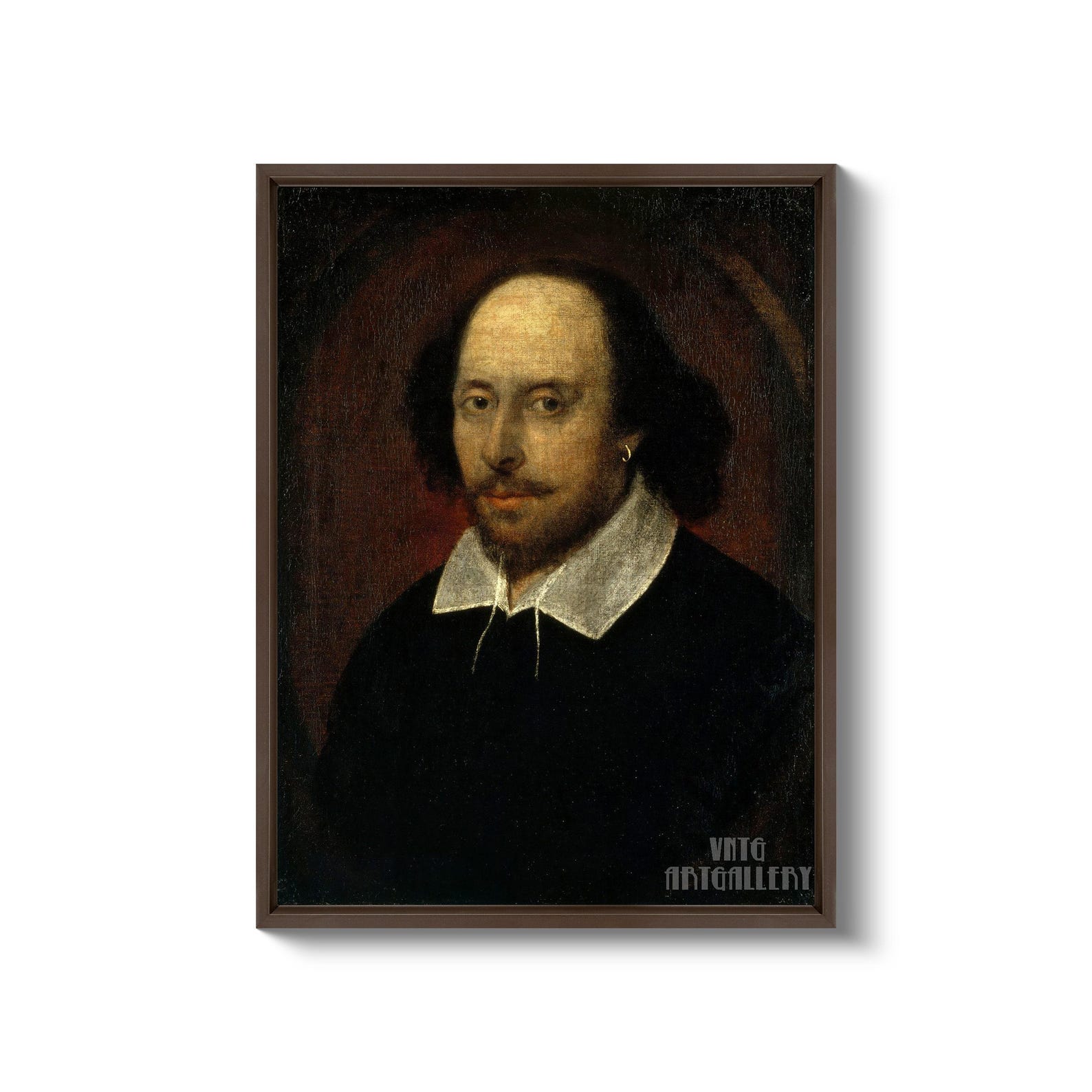 John Taylor : Chandos Portrait Shakespeare (1610) Canvas Gallery ...