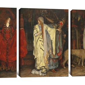 Edwin Austin Abbey : King Lear, Act I Scene I 1898 Canvas Gallery Wrapped or Framed Giclee Wall ...